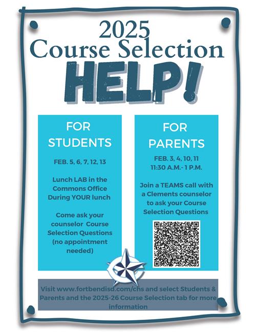 Counseling / **Course Selection 2025-26!**