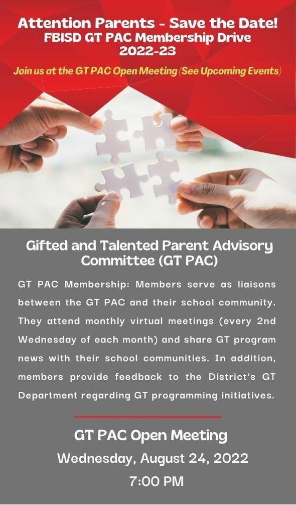 Gifted and Talented / Parent Meetings