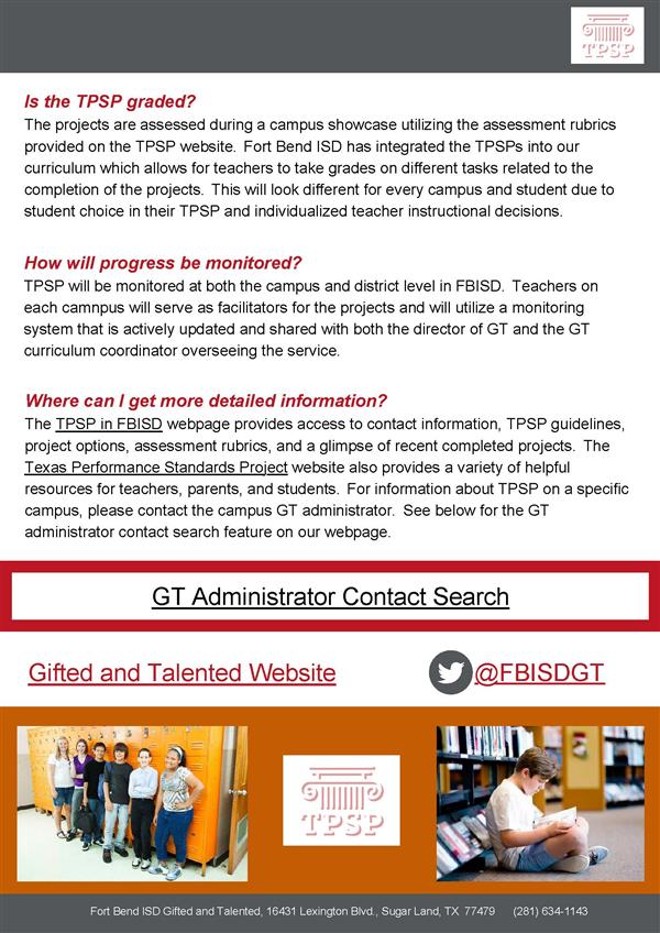 Gifted and Talented / TPSP in FBISD